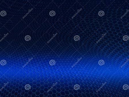 Abstract Blue Wire Grid Background Stock Illustration - Illustration of ...
