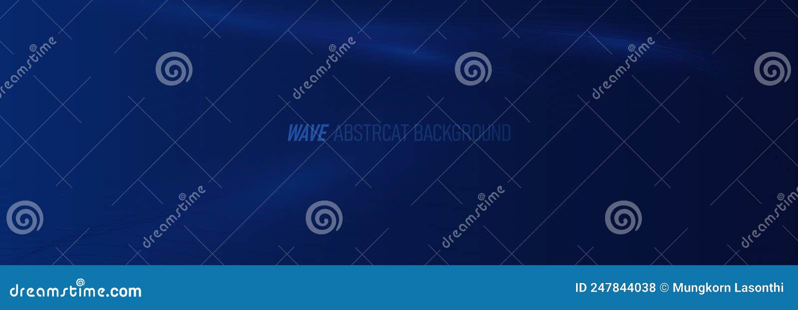 Abstract Blue Wireframe Lines Wave Background. Futuristic Technology ...
