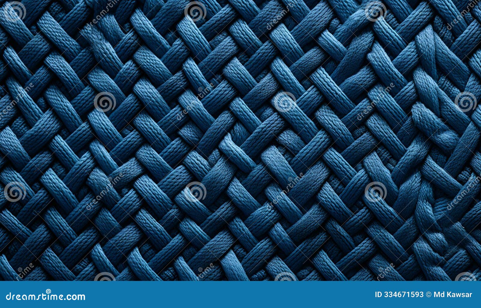 Abstract Blue Woven Fabric Texture Background Stock Illustration ...