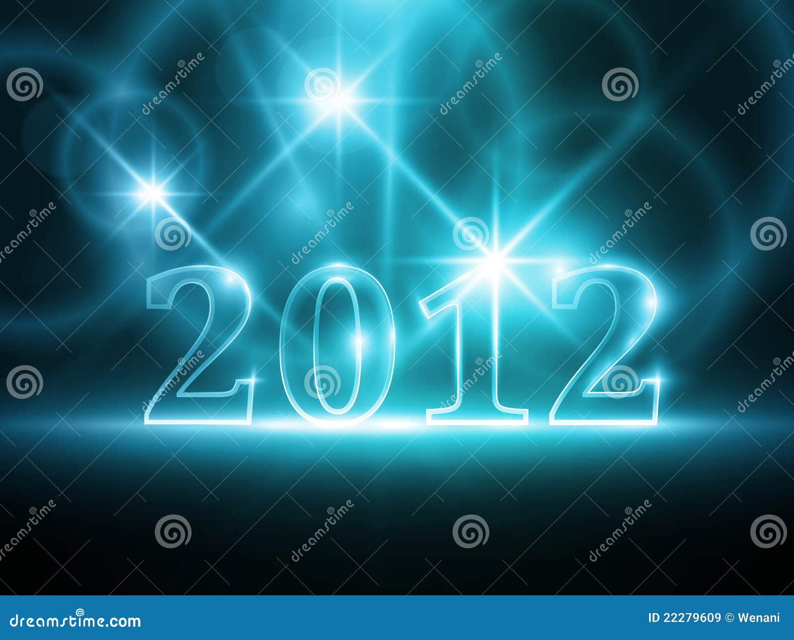 Abstract Blue Year 2012 Background Stock Vector - Illustration of blue ...