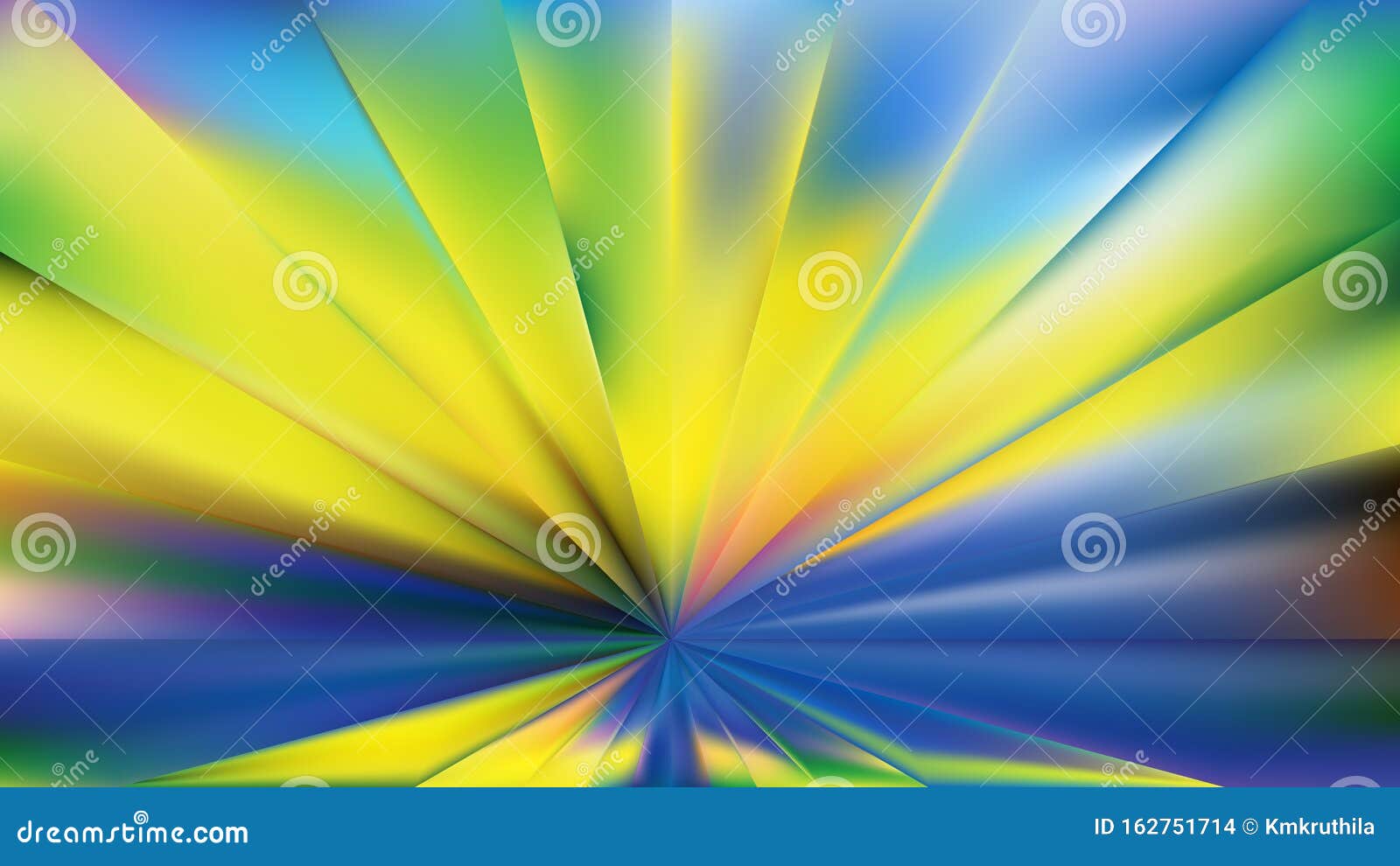 Abstract Blue and Yellow Burst Background Image Stock Vector ...
