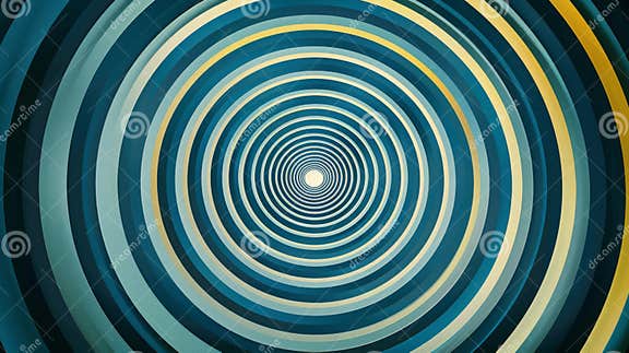 Abstract Blue and Yellow Circular Pattern Stock Photo - Image of yellow ...