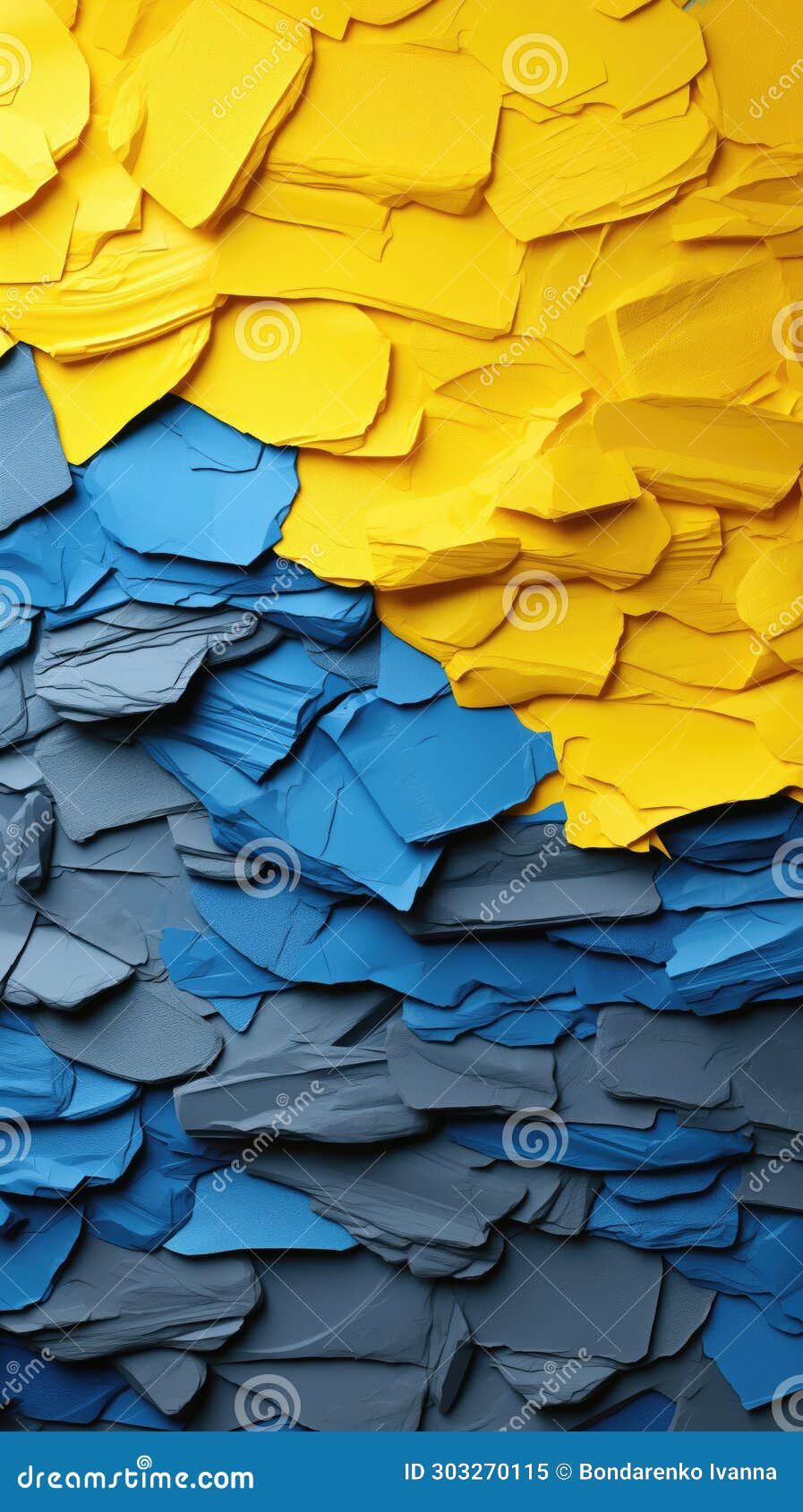 Abstract Blue and Yellow Colors Texture Background Stock Illustration ...