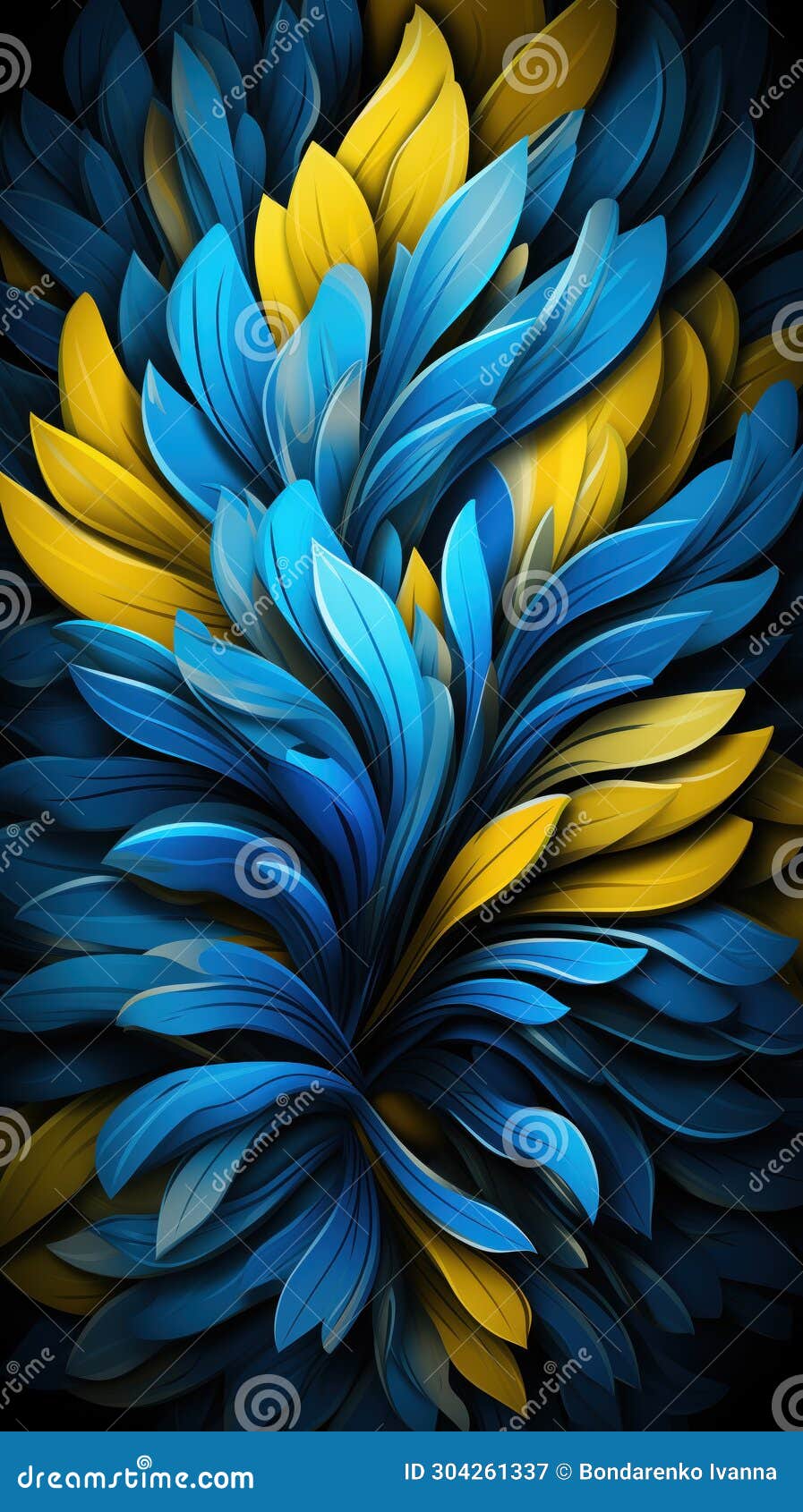 Abstract Blue and Yellow Colors Texture Background Stock Illustration ...