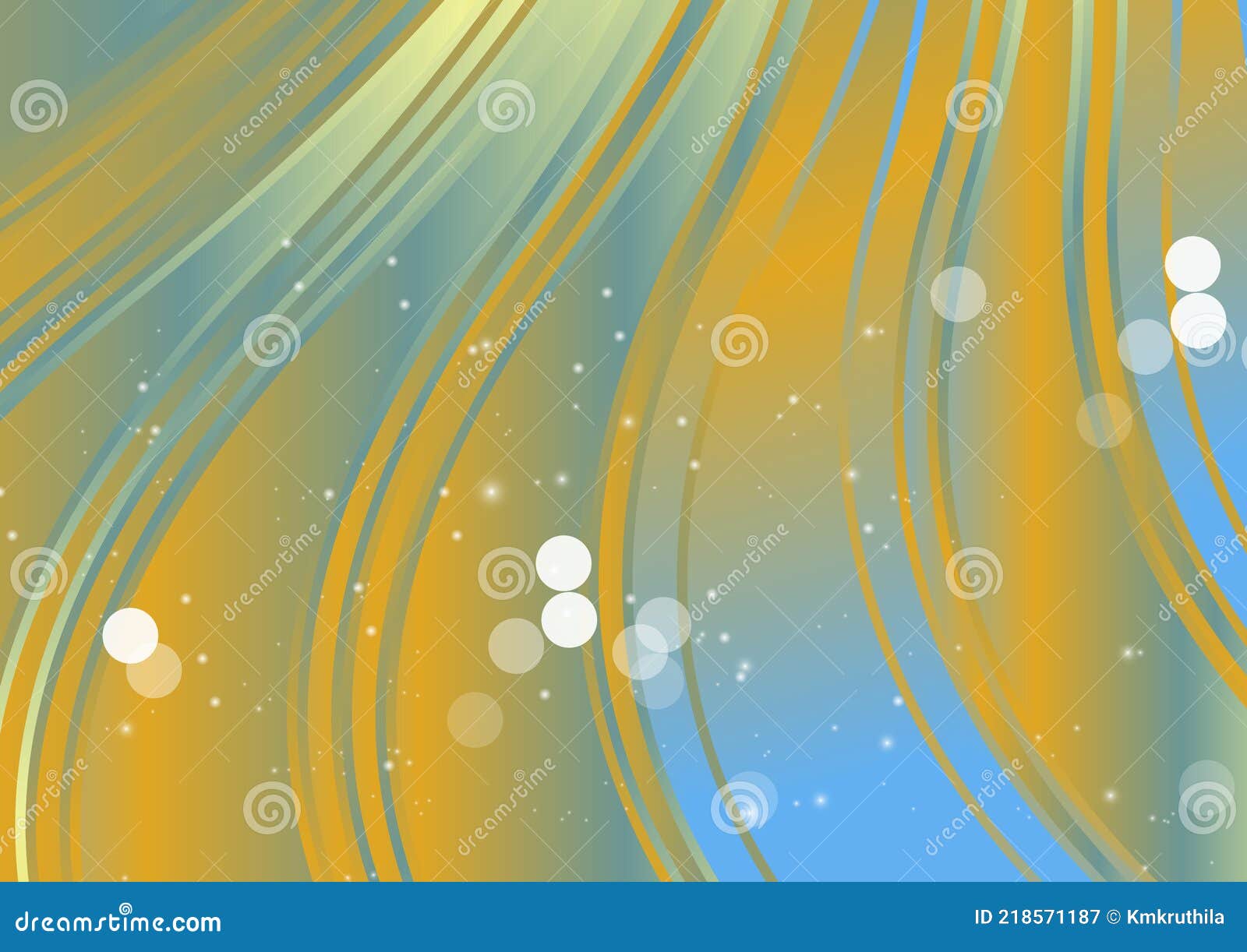 Abstract Blue and Yellow Gradient Vertical Wave Background Vector Art ...