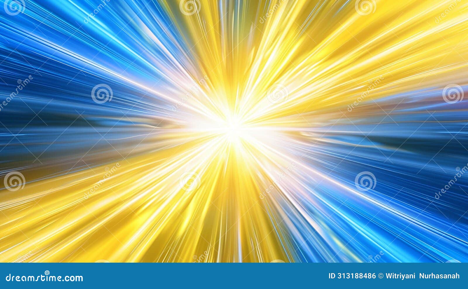 Abstract Blue and Yellow Light Rays Effect Background. Generative Ai ...