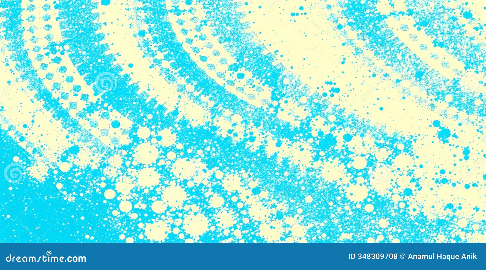 Abstract Blue and Yellow Paint Splatter Background Stock Illustration ...