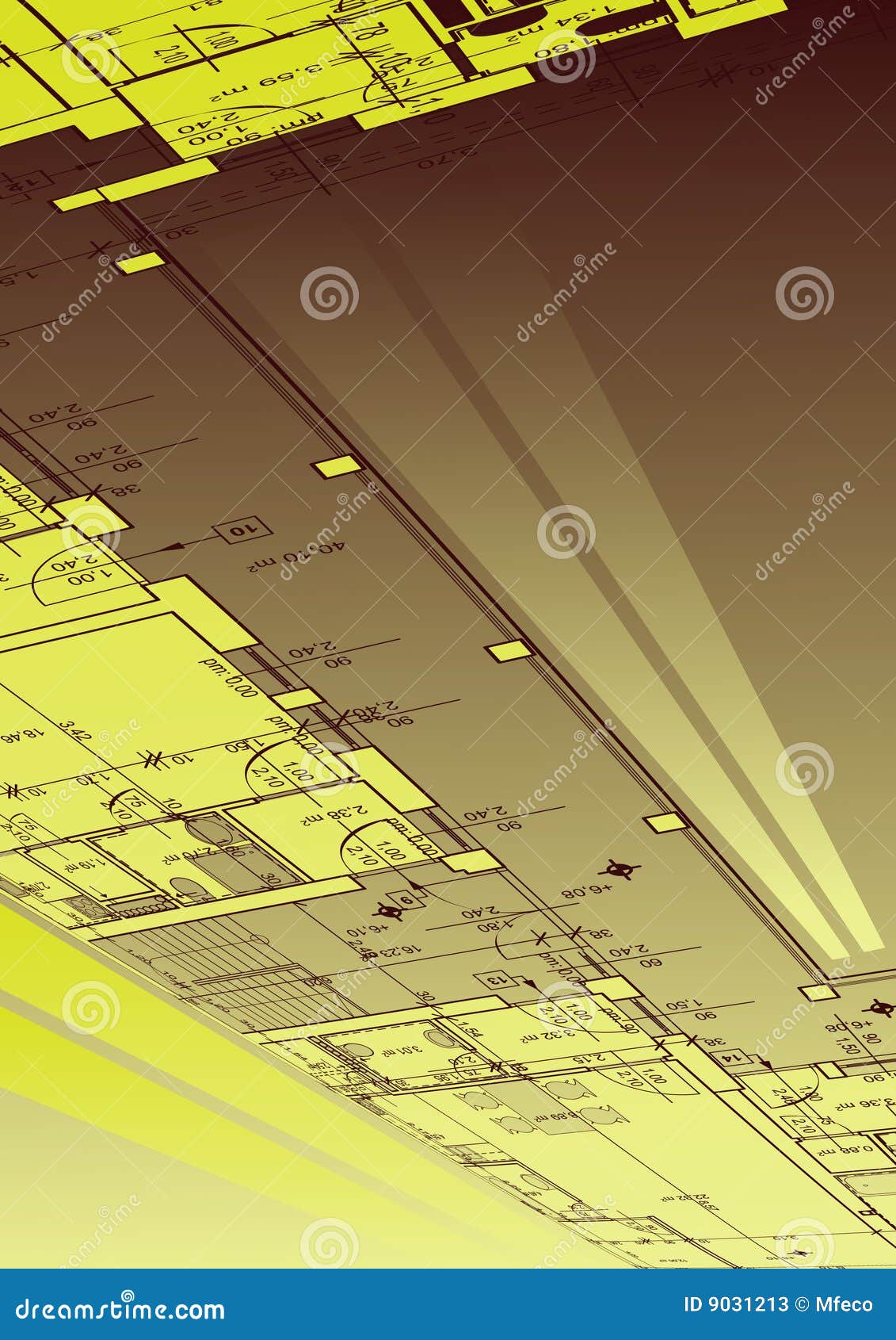 Abstract Blueprint Background Vector Stock Vector - Illustration of ...