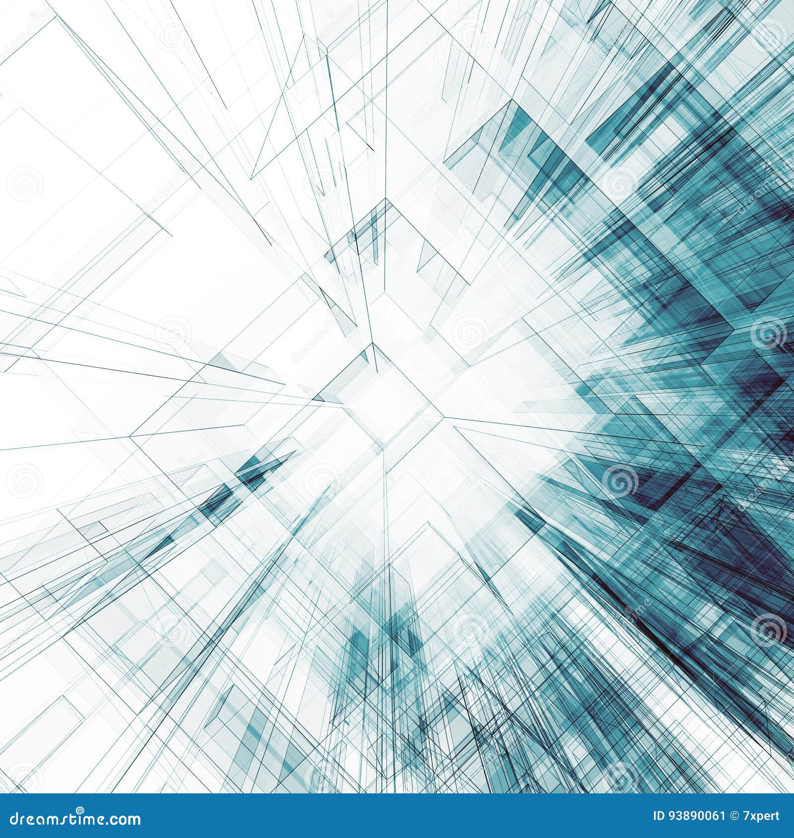 Abstract blueprint stock illustration. Illustration of contemporary ...