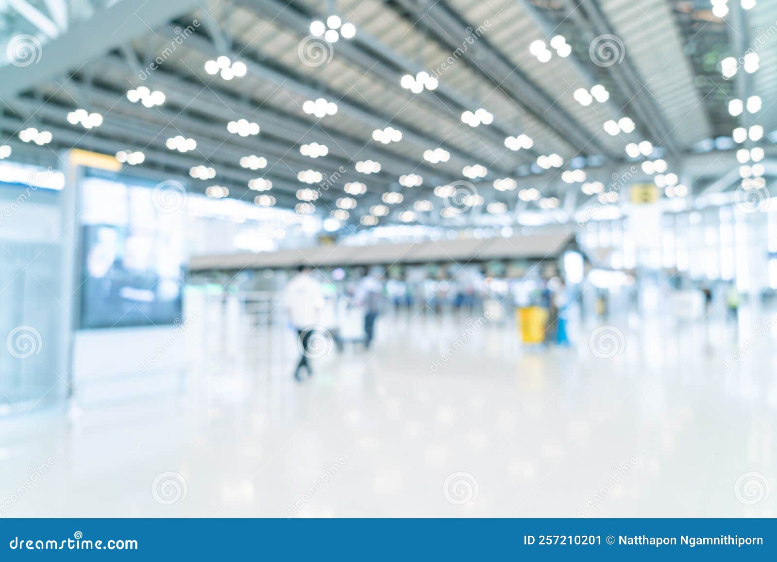 Abstract Blur Airport Terminal for Background Stock Image - Image of ...