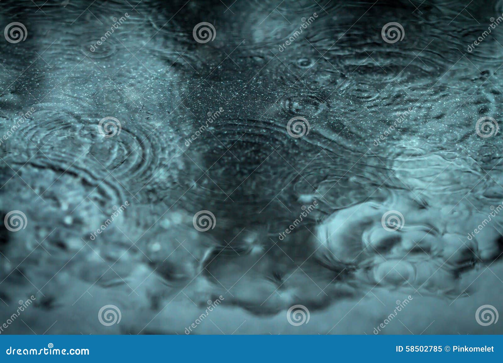 Abstract Blur Background from Raining Flow Down on the Black Floor ...