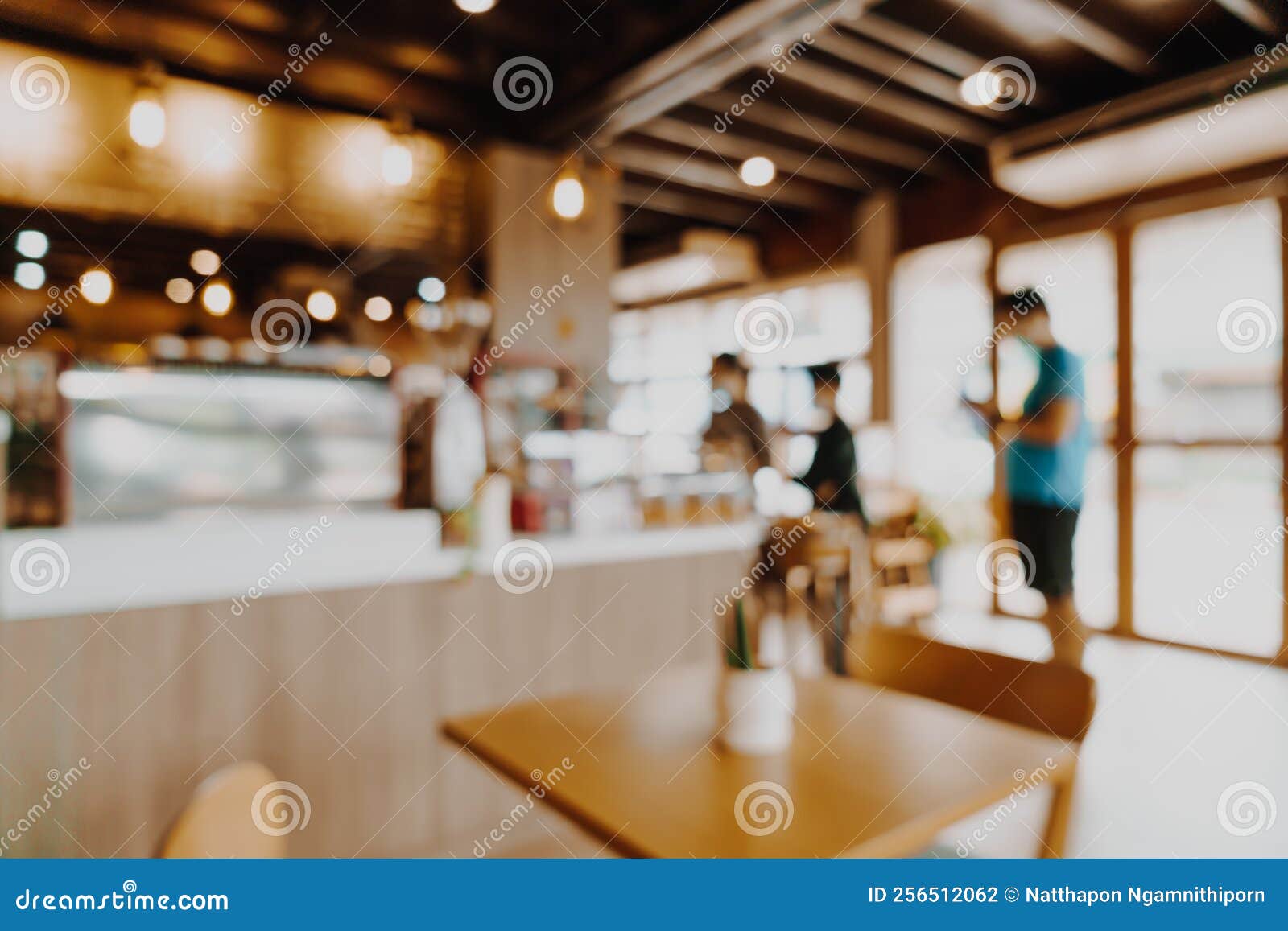 Abstract Blur Coffee Shop Cafe and Restaurant for Background Stock ...