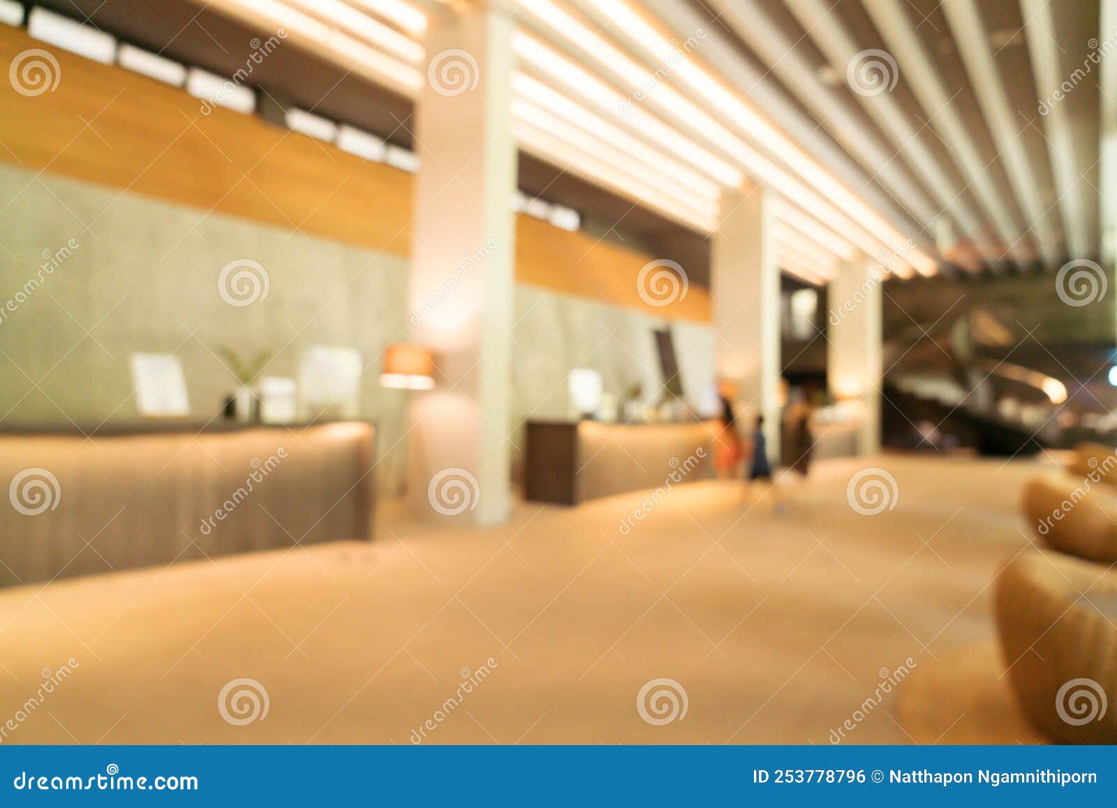 Abstract Blur Hotel Lobby for Background Stock Photo - Image of holiday ...