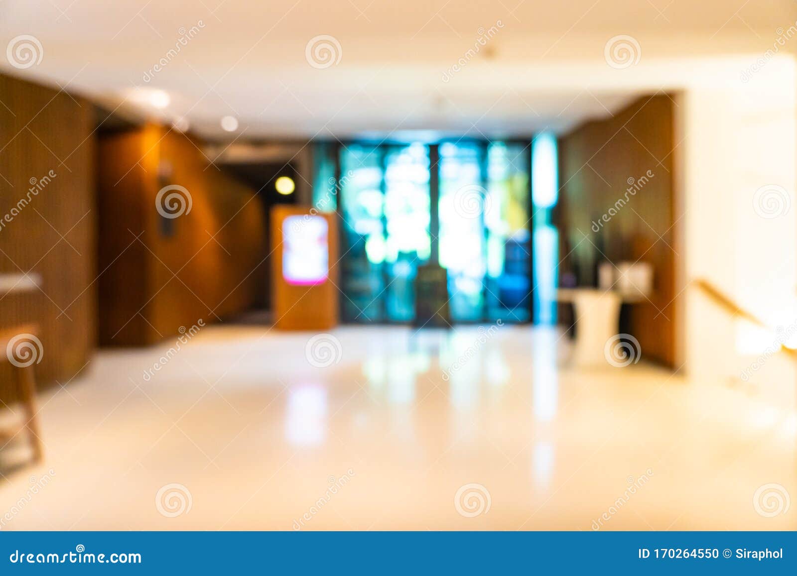 Abstract Blur Hotel Lobby Interior Room Stock Photo - Image of light ...