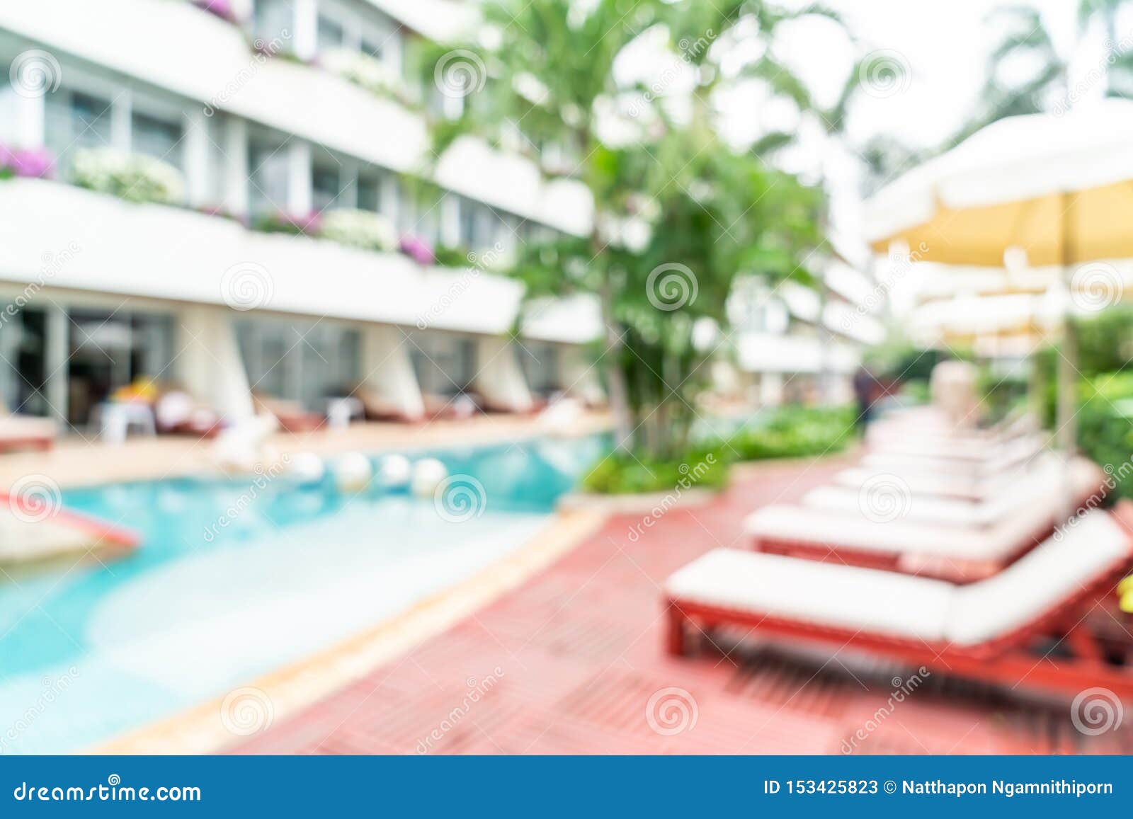 Abstract Blur in Hotel Resort Stock Image - Image of hotel, palm: 153425823