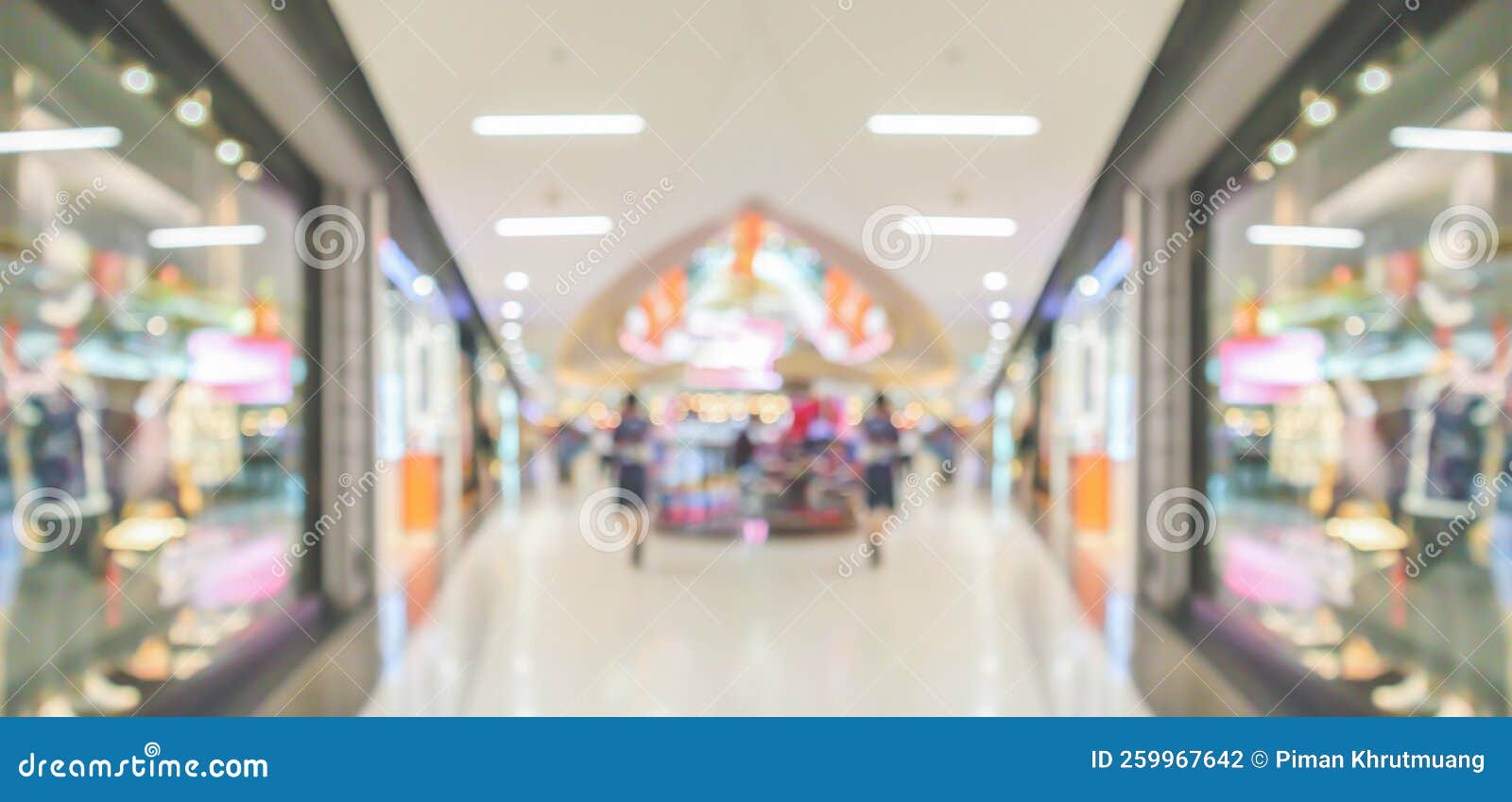 Abstract Blur Modern Shopping Mall Interior Background Stock Photo ...