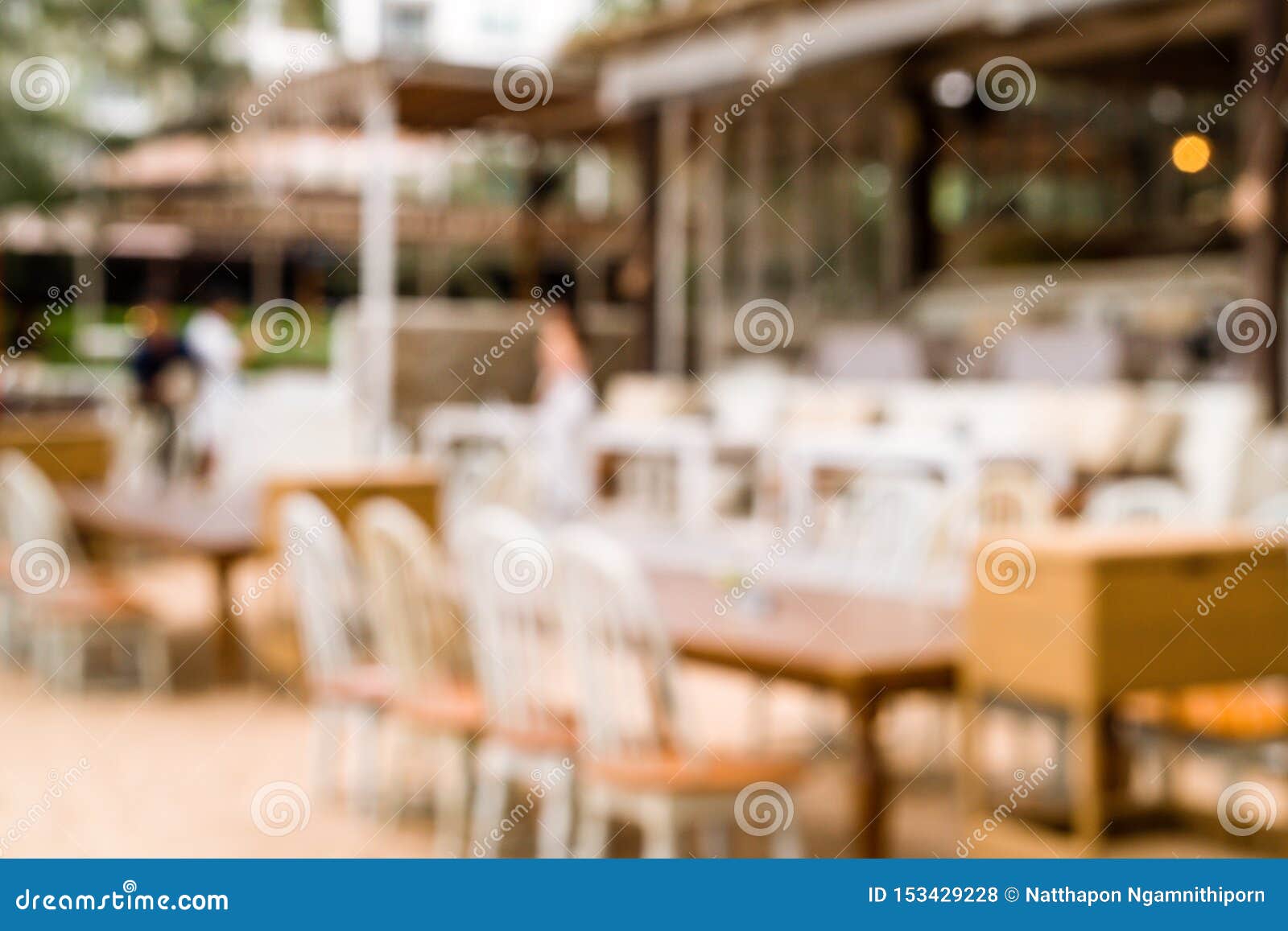Abstract Blur Outdoor Cafe Restaurant Stock Photo - Image of style ...