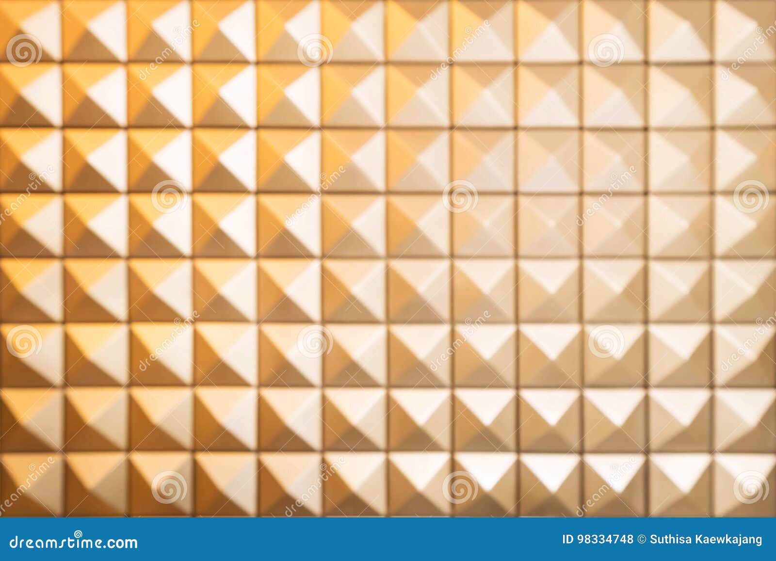 Abstract Blur Pattern of Pyramid Shapes Background. Wall of Tile Stock ...