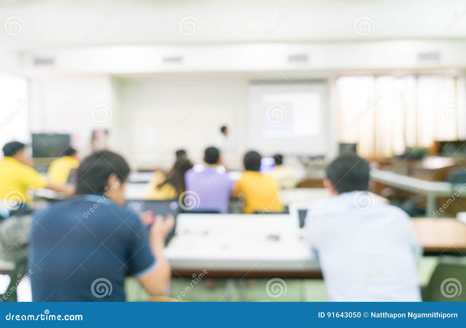 Abstract Blur People Study or Lecture or Meeting or Do Workshop Stock ...