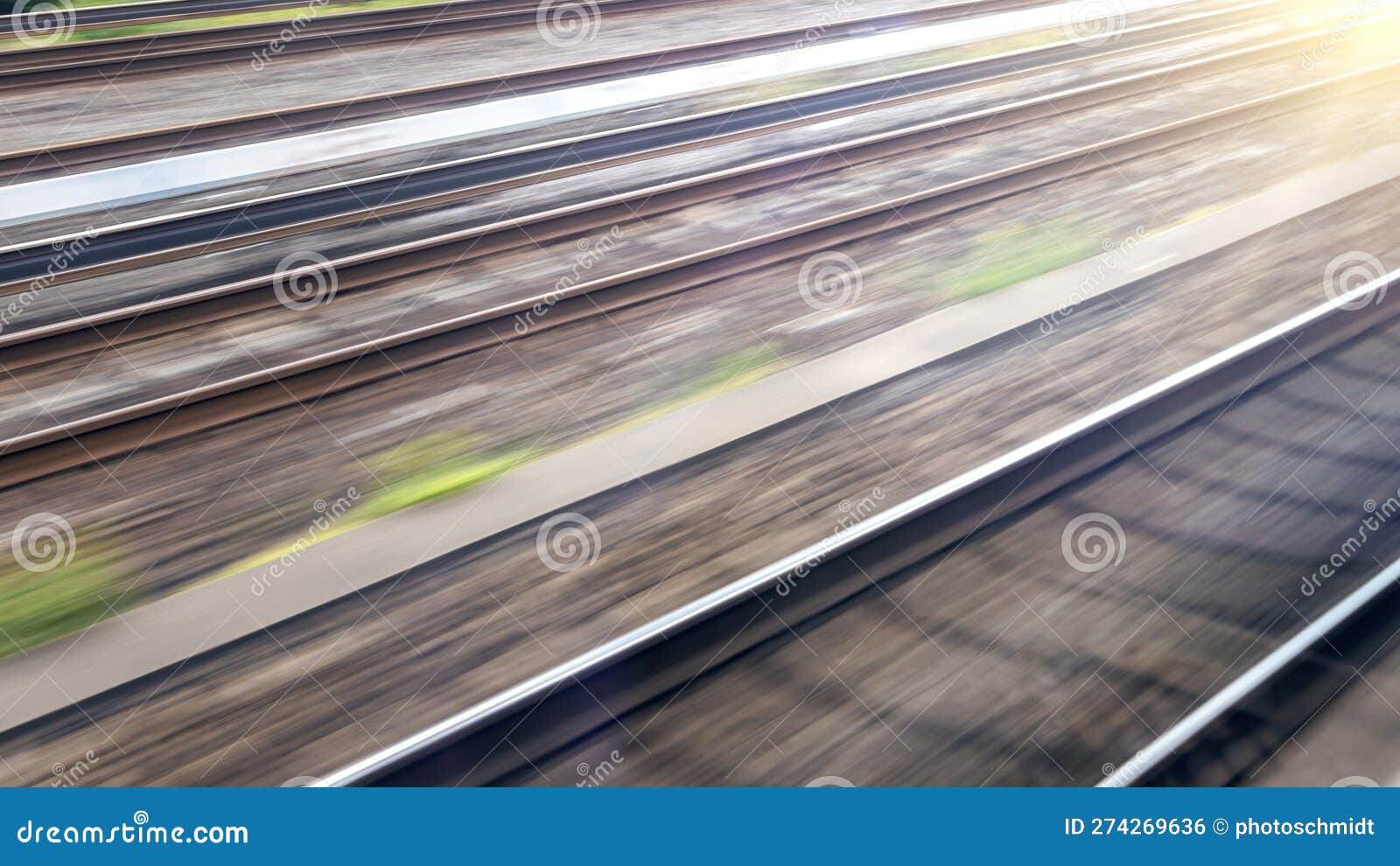 Abstract Blur of Railway Tracks Stock Photo - Image of journey, blur ...