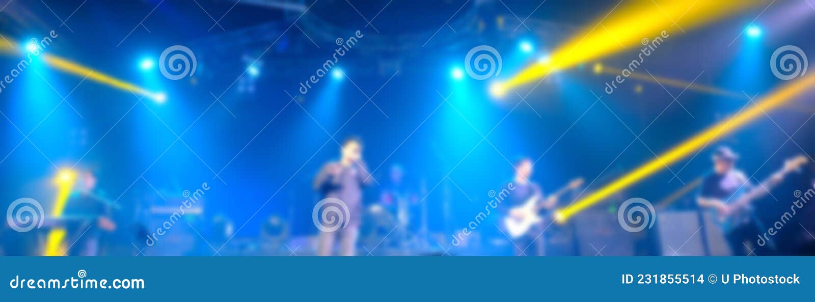 Blurred Artist Rocker Singer on Stage Stock Photo - Image of musical ...