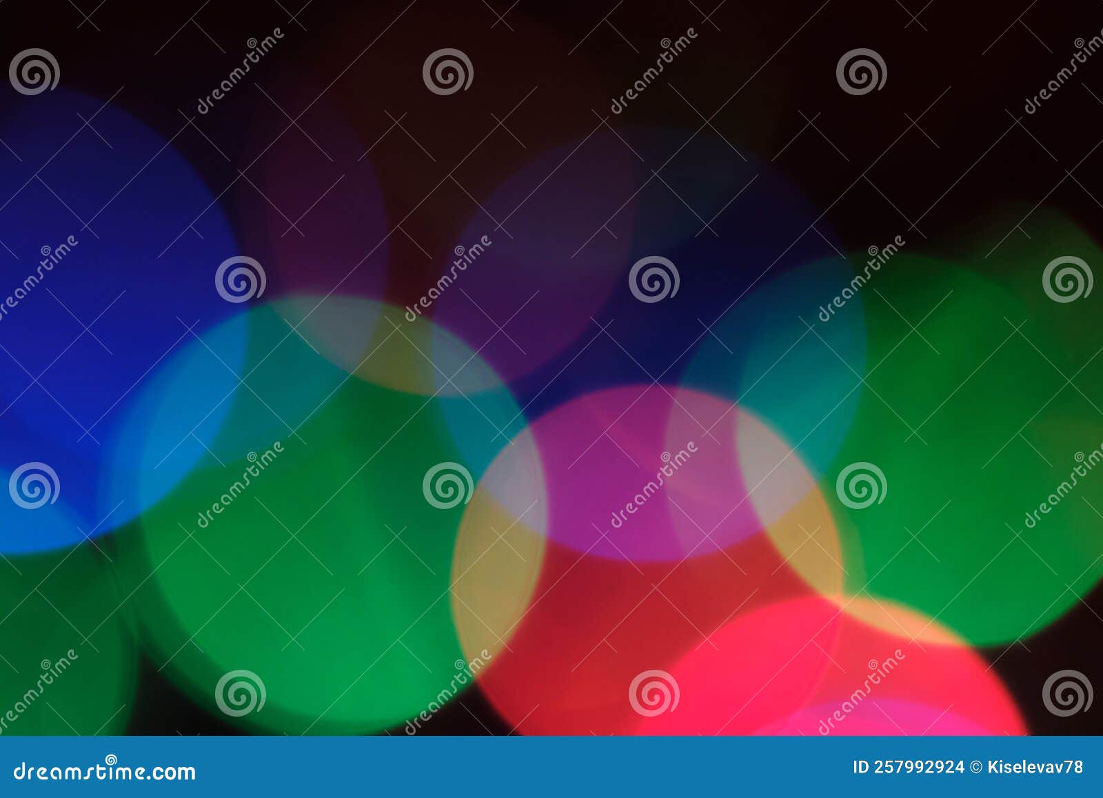 Abstract Blurred Background of Large Multicolored Spherical Highlights ...