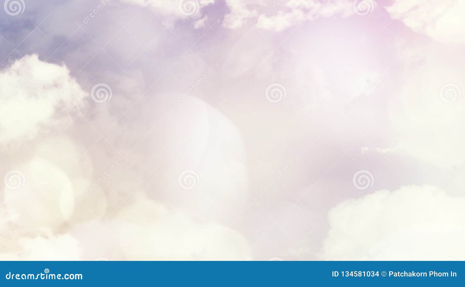 Abstract Blurred Beautiful Soft Cloud Background With A Pastel ...