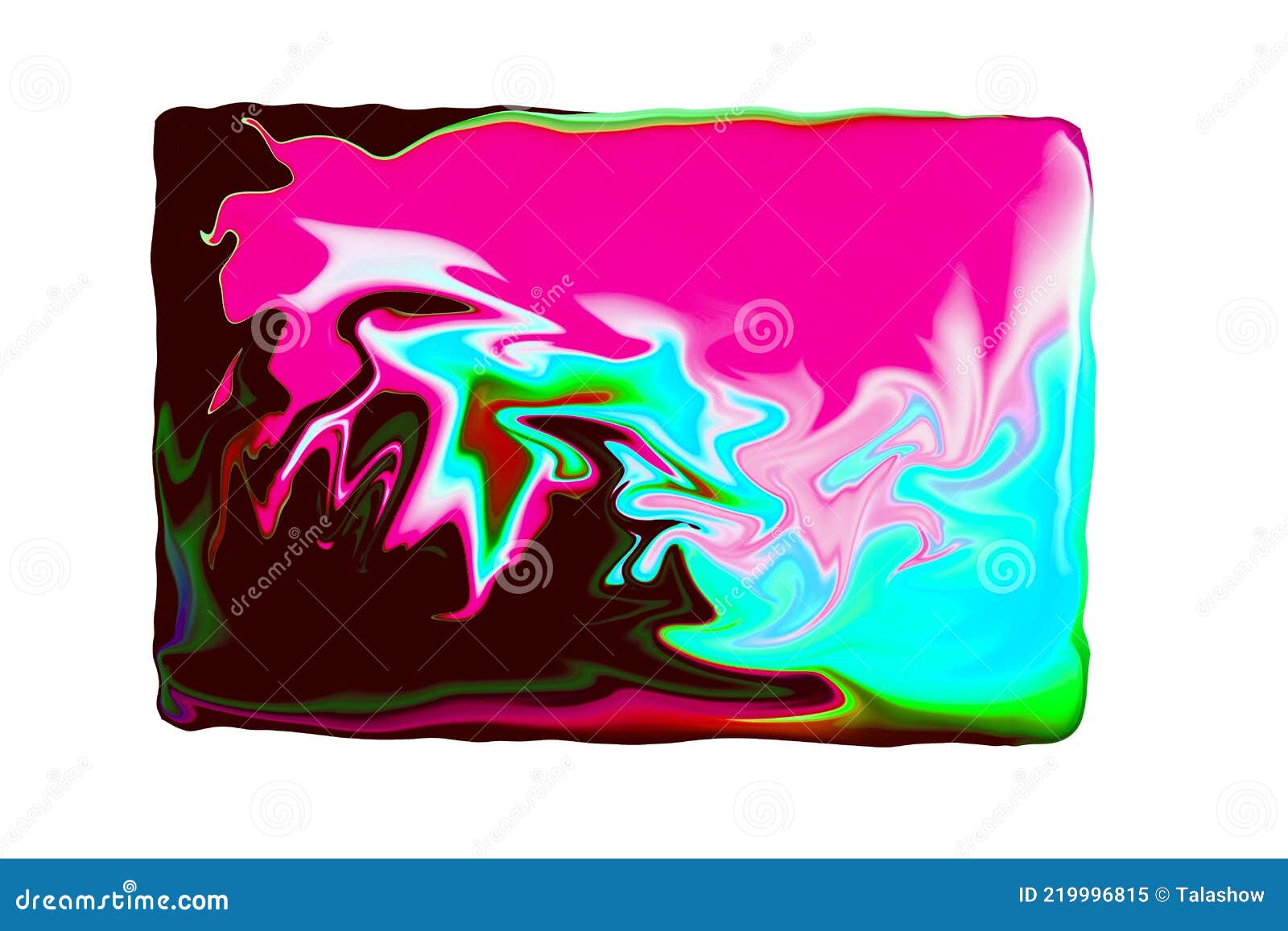 Abstract and Blurred Blots of Rectangular Shapes on a White Background ...