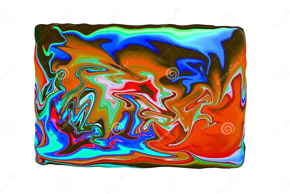 Abstract and Blurred Blots of Rectangular Shapes on a White Background ...