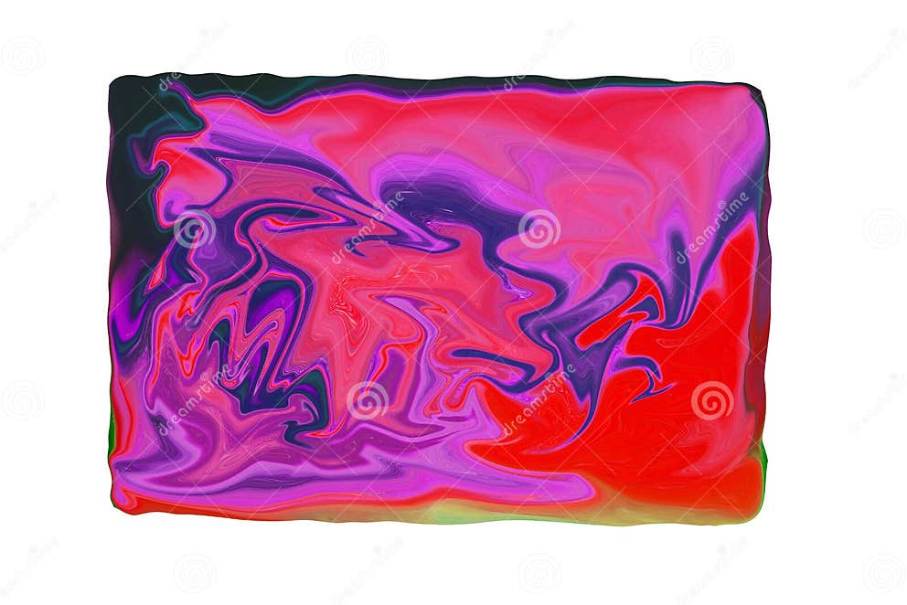 Abstract and Blurred Blots of Rectangular Shapes on a White Background ...