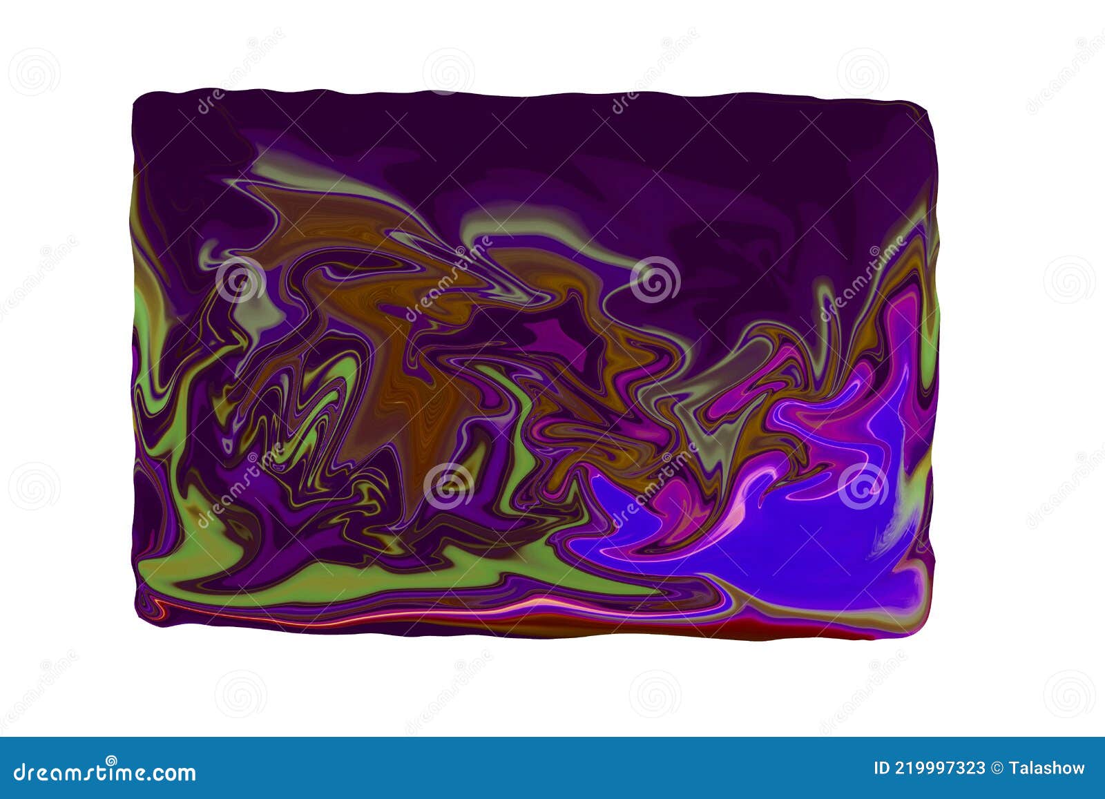 Abstract and Blurred Blots of Rectangular Shapes on a White Background ...