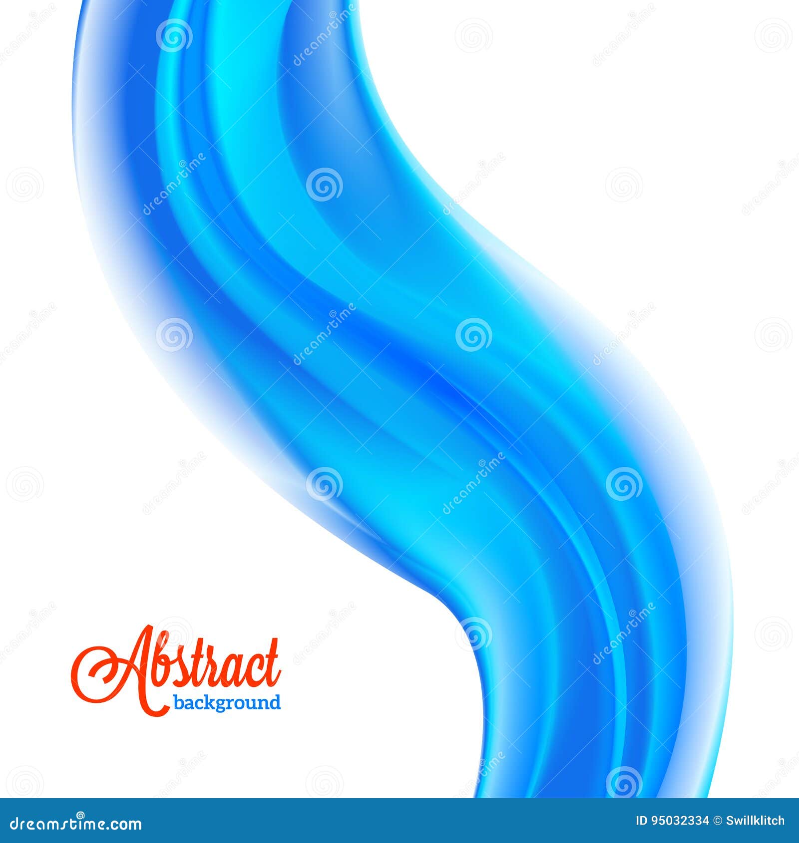 Abstract Blurred Blue Flow Background Stock Vector - Illustration of ...