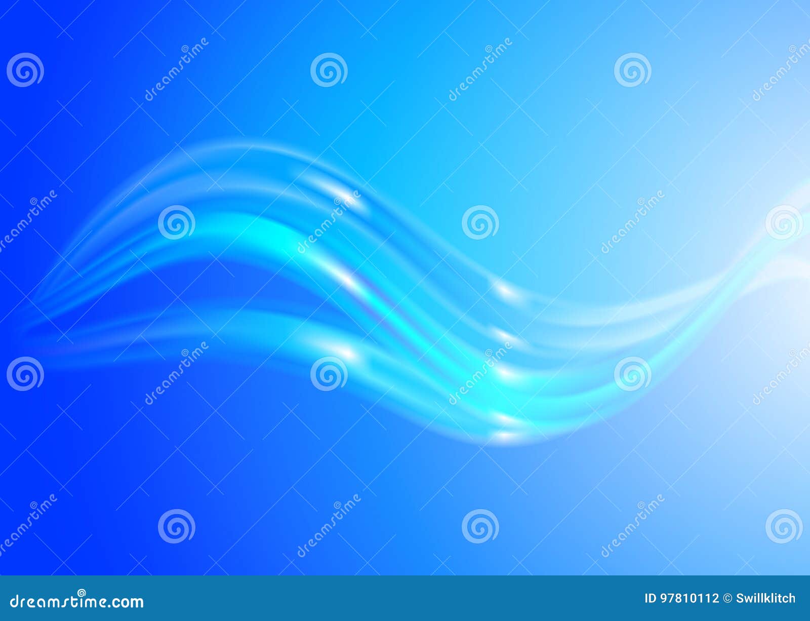 Abstract Blurred Blue Flow Background Stock Vector - Illustration of ...