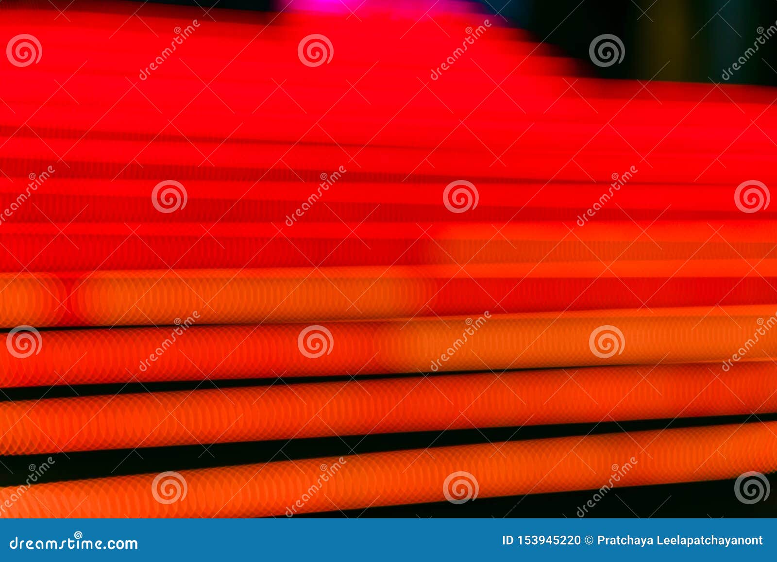 Abstract Blurred Bokeh Red Color Lights Line Effect from Stairway Stock ...