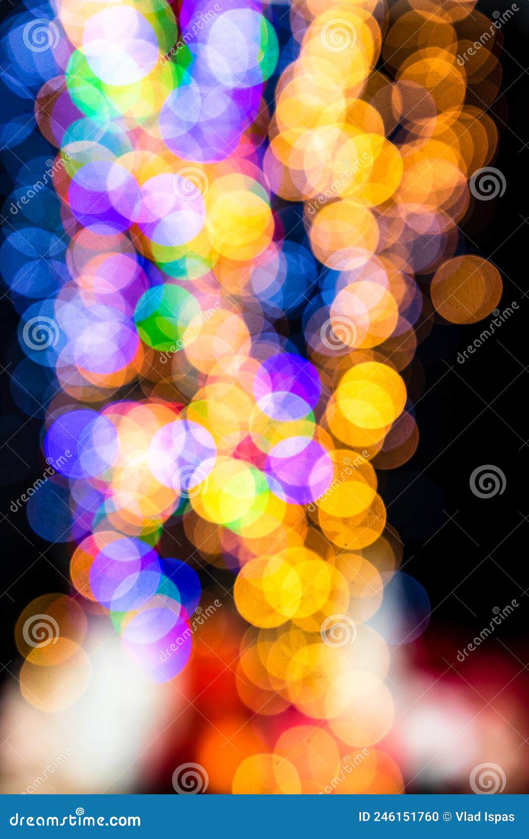 Abstract Blurred Christmas Lights Background Stock Photo - Image of ...
