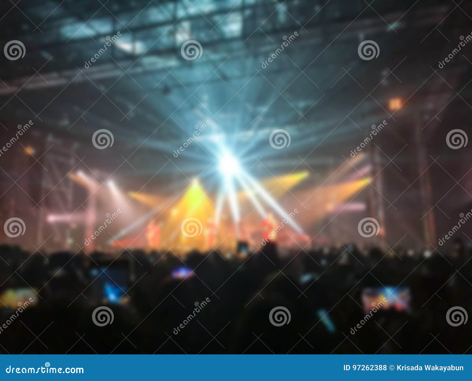 Abstract Blurred of Concert in Small Club . Stock Photo - Image of blur ...