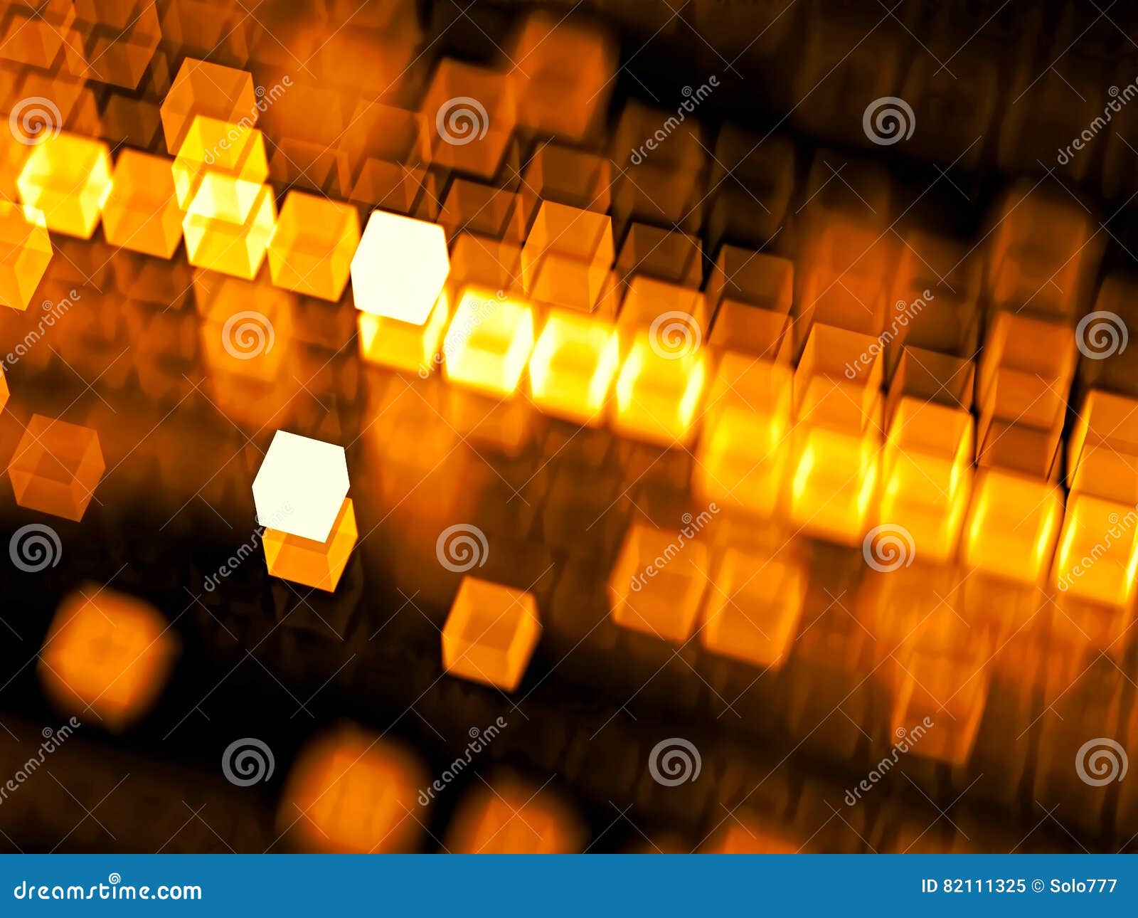 Abstract Blurred Cubes - Digitally Generated Image Stock Image - Image of futuristic, graphic ...