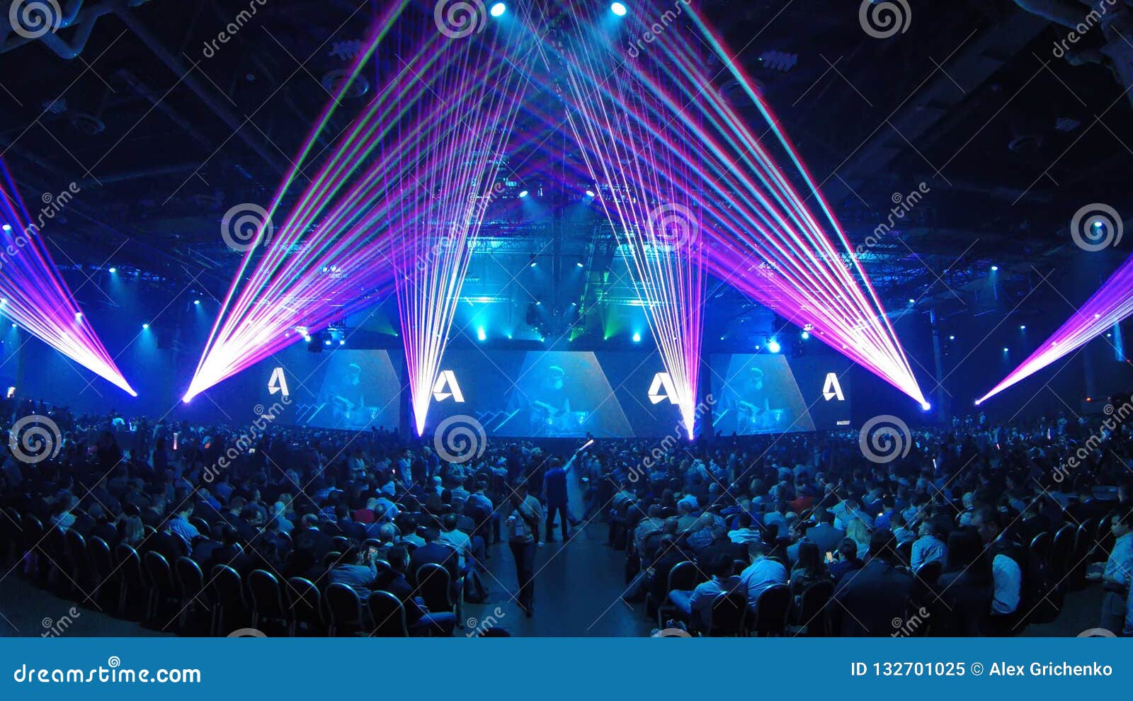 Abstract Blurred Event with People for Background Editorial Image ...