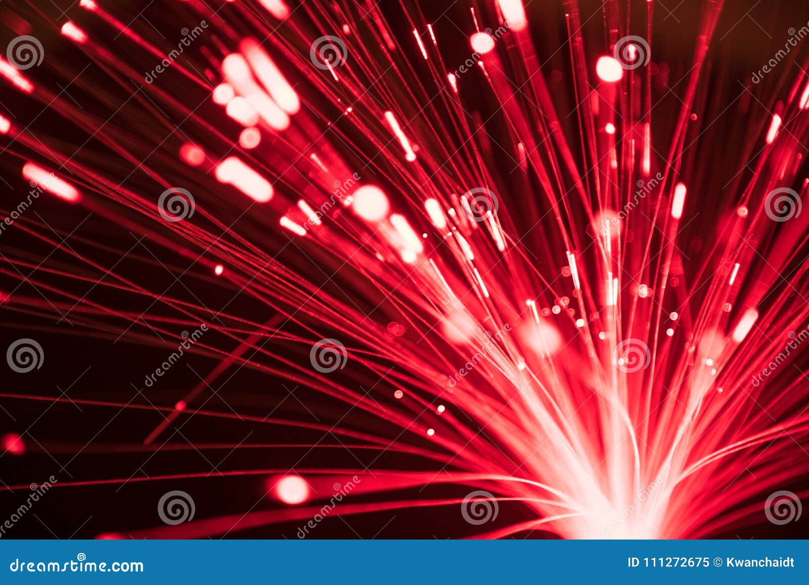 Abstract Blurred Fiber Optic Line Light for Network or Technology ...