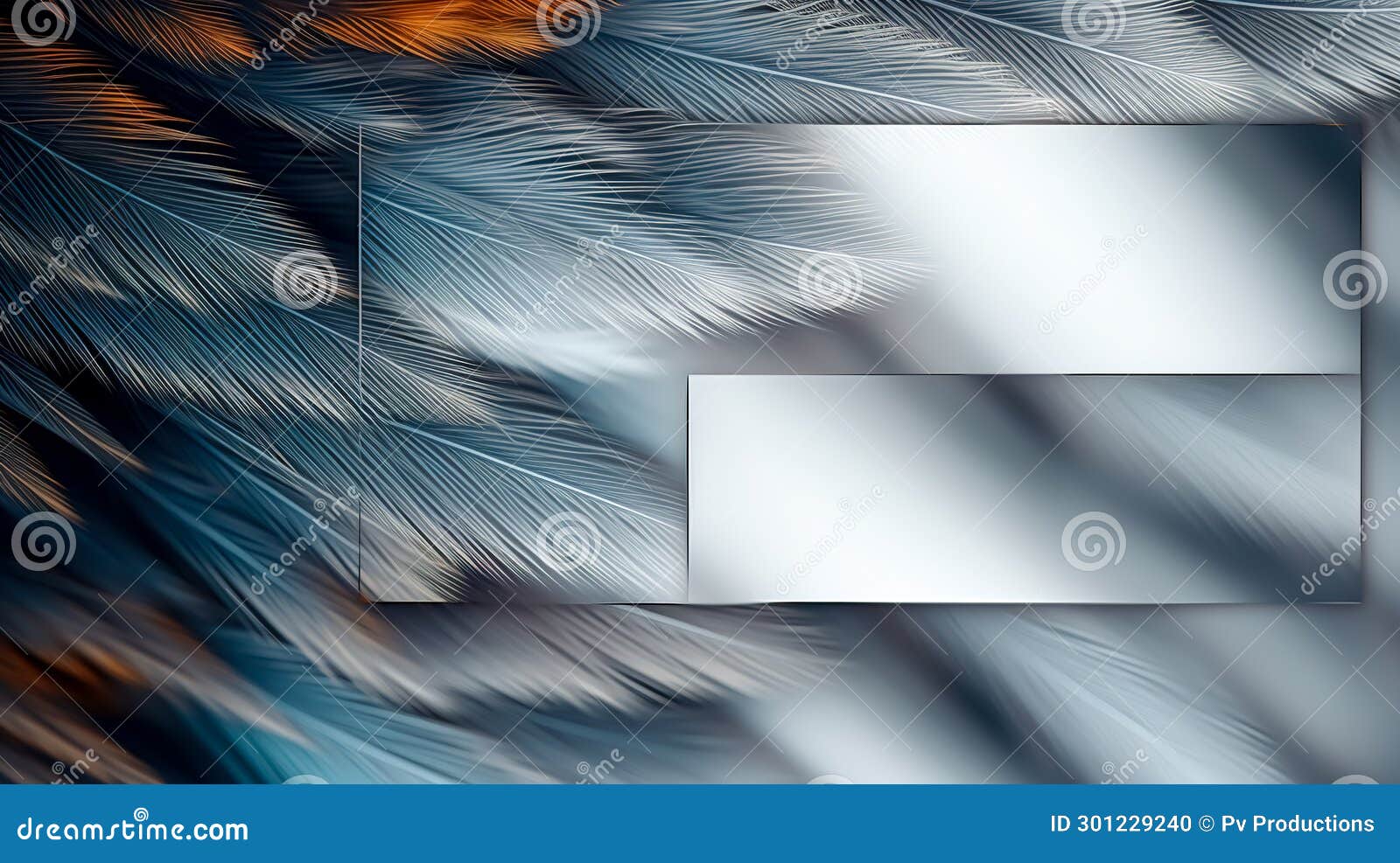 Abstract Blurred Gradient Background with Wild Bird Feathers. Stock ...