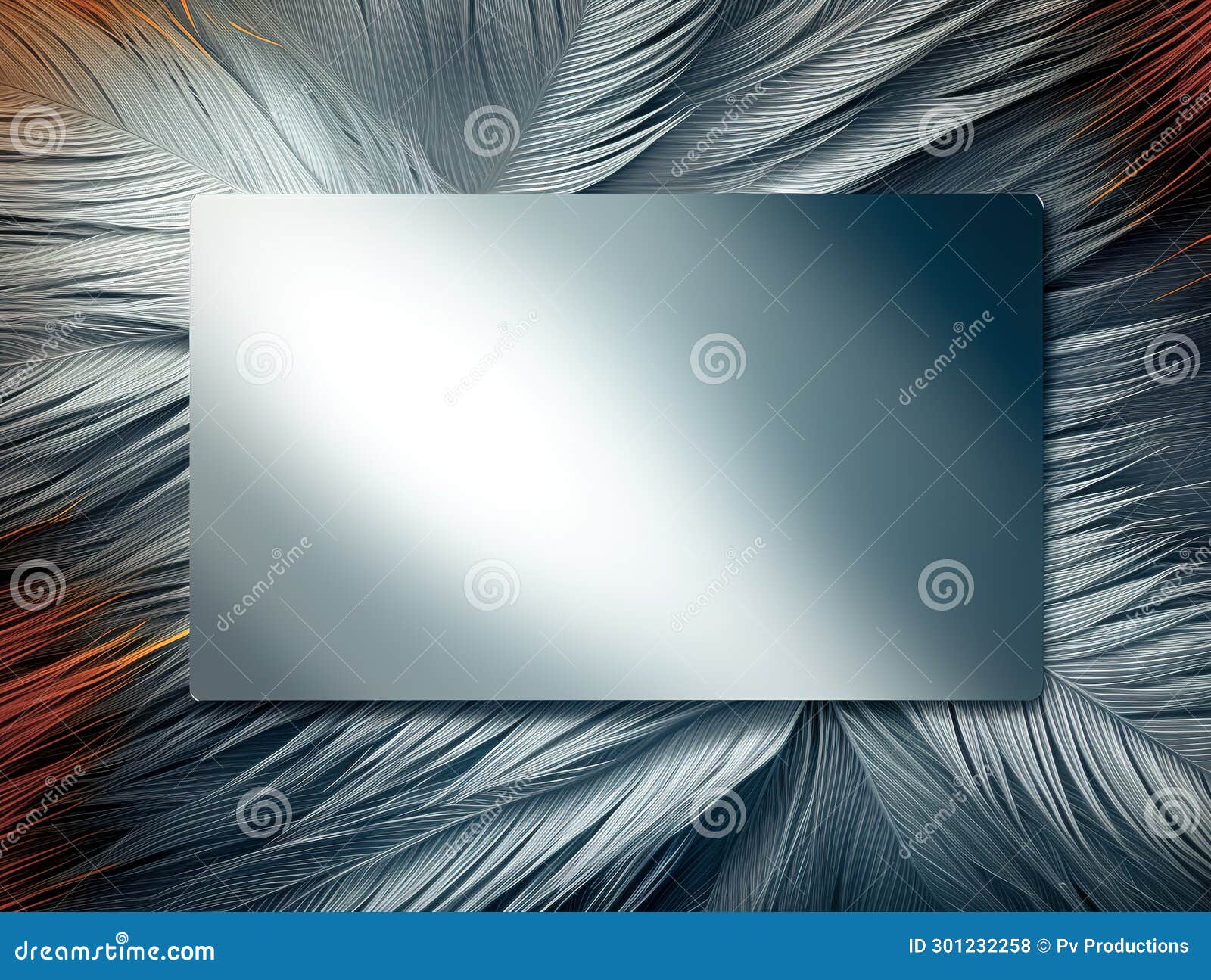 Abstract Blurred Gradient Background with Wild Bird Feathers. Stock ...