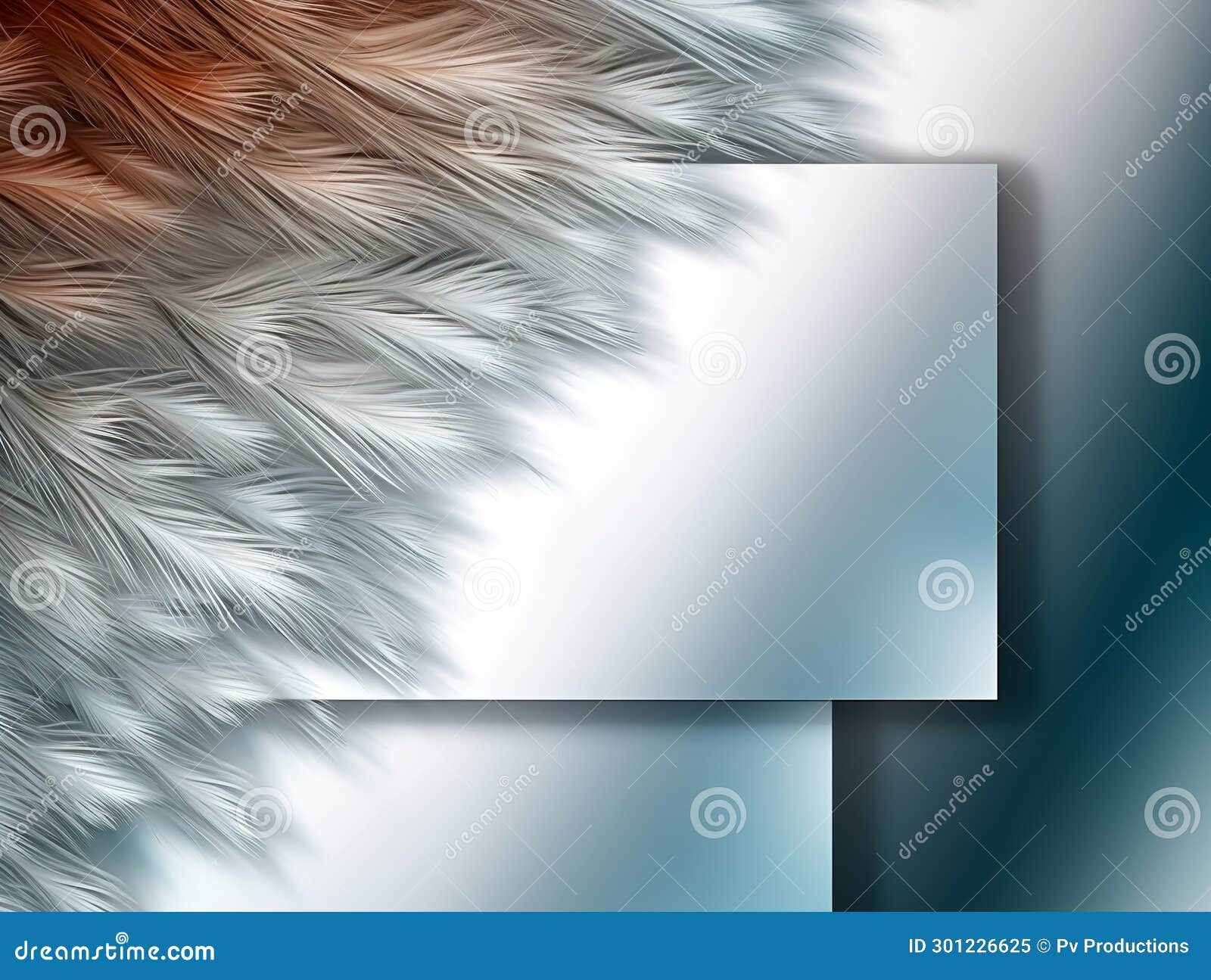 Abstract Blurred Gradient Background with Wild Bird Feathers. Stock ...