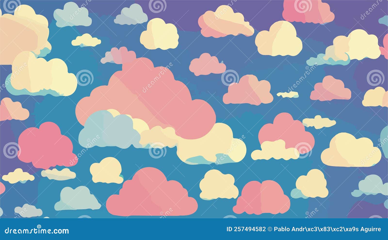 Abstract Blurred Gradient. Colorful Clouds Wallpaper Stock Vector ...