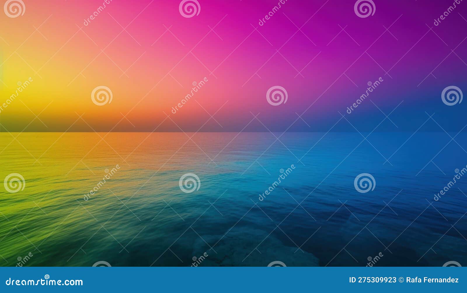 Abstract Blurred Gradient Horizon. Generative AI Stock Illustration ...