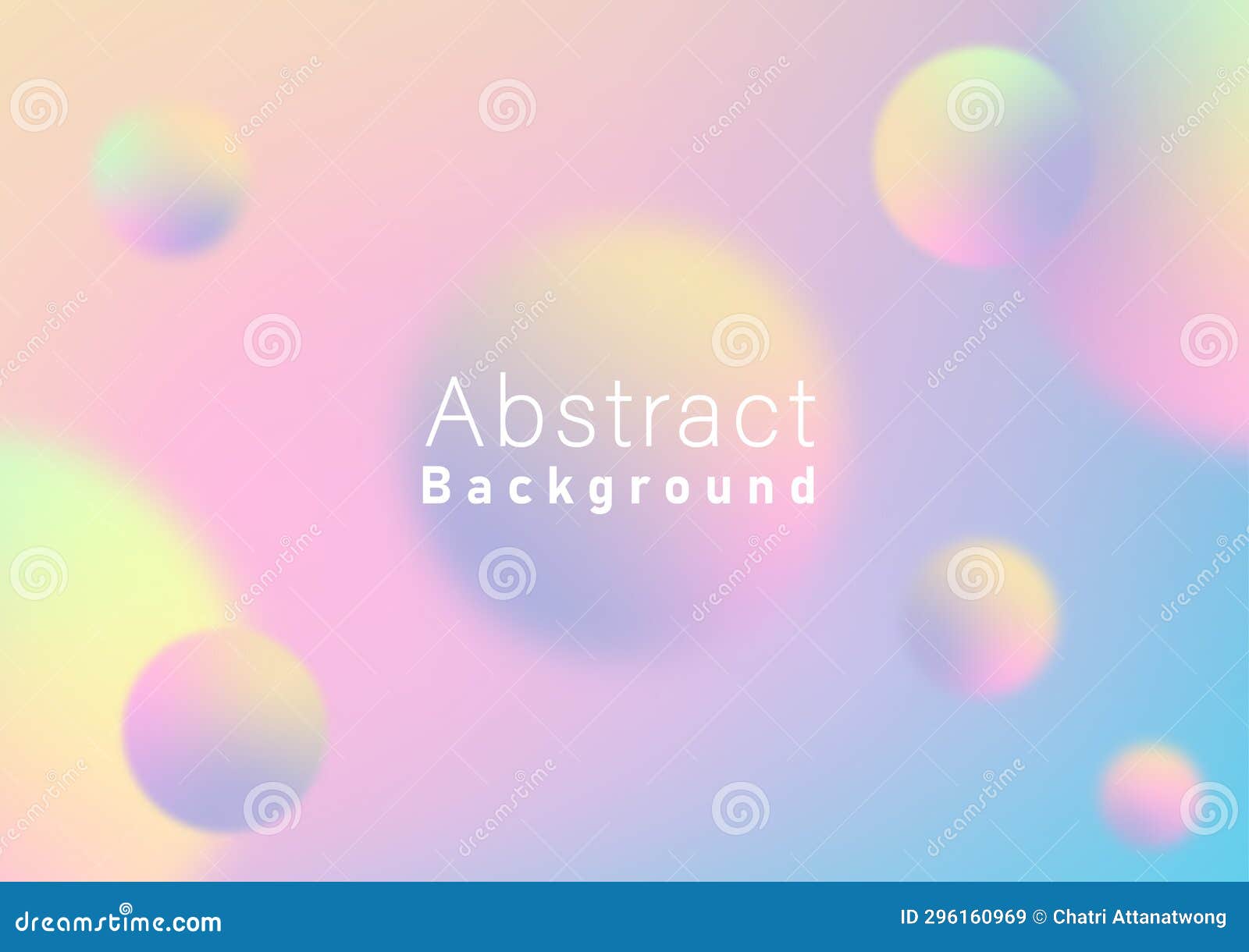 Abstract Blurred Gradient Pastel Color Background and Circle Objects ...