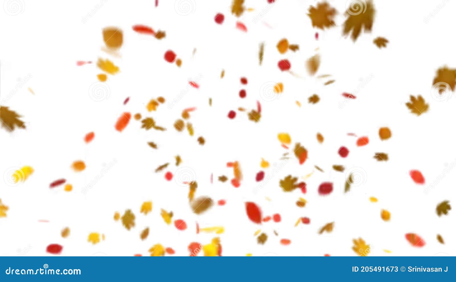 Abstract Blurred Leaf Falling Seamless Loop 3D Alpha Channel Loop ...