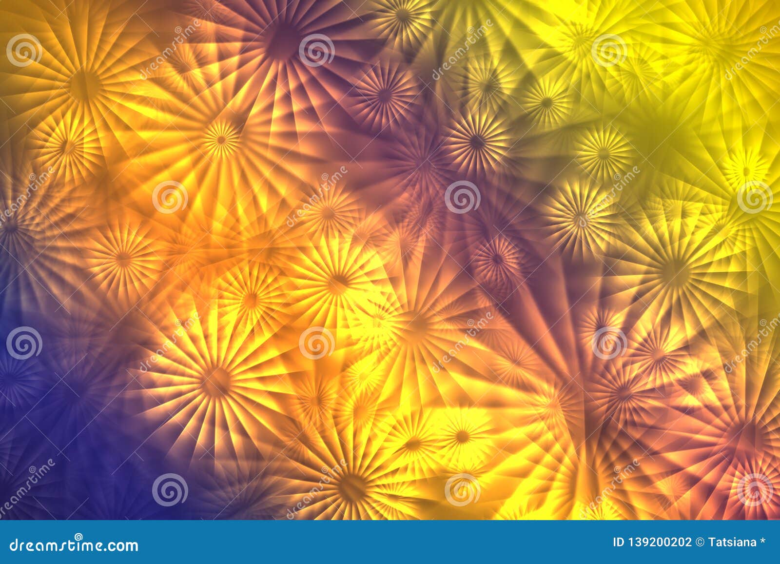 Abstract Blurred Multi-colored Background with the Image of a Fantasy ...