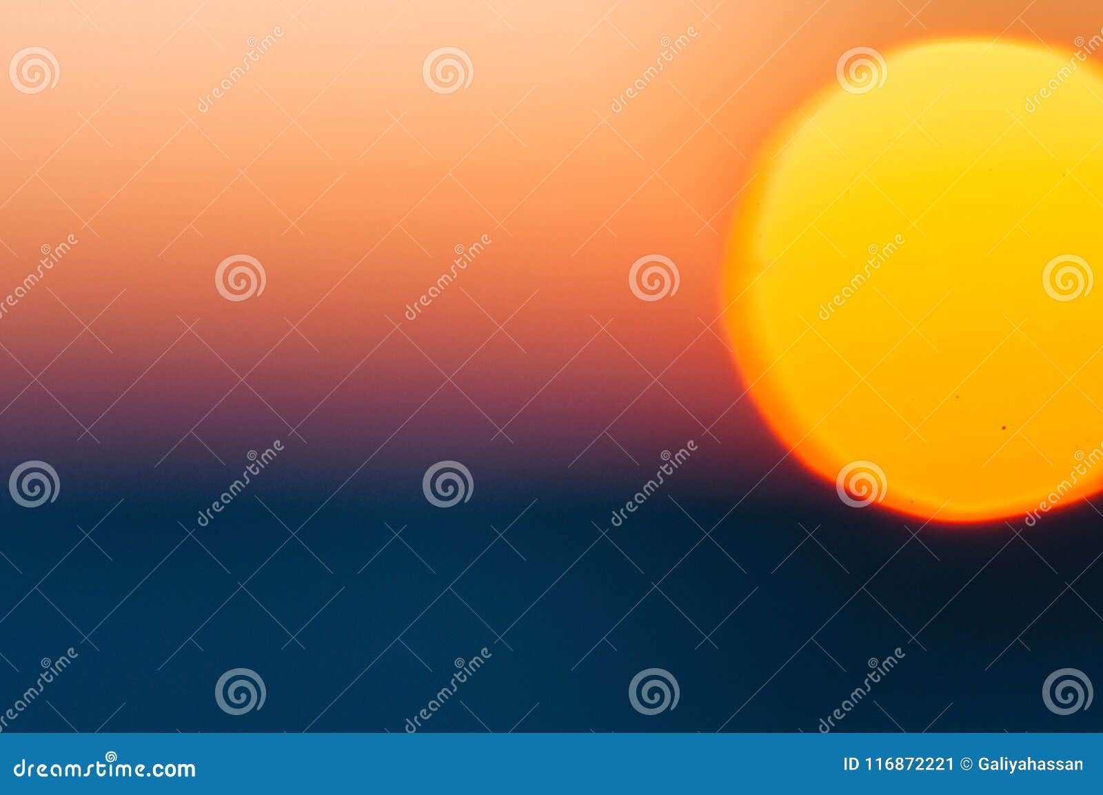 Abstract Blurred Nature Background with Bright Sun Stock Image - Image ...