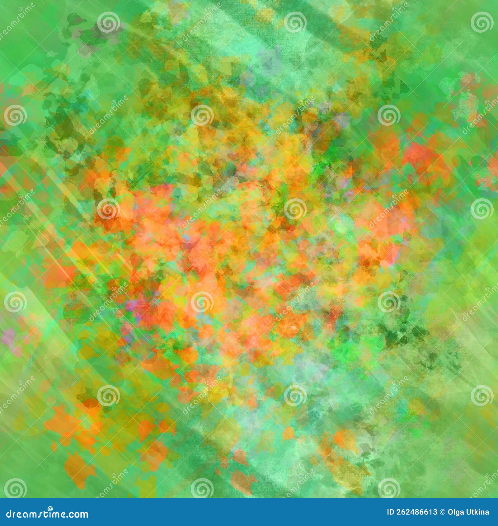 Abstract Blurred Paint Pattern of Random Mixed Chaotic Geometric Spots ...