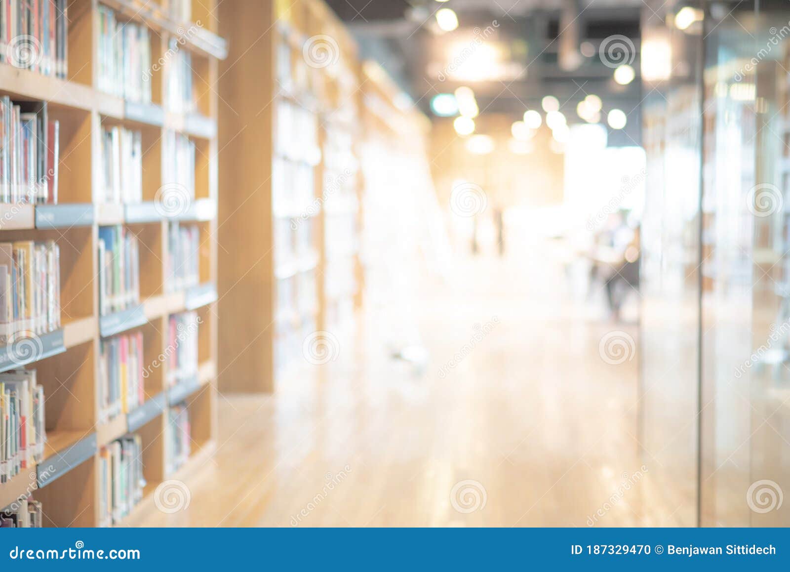Abstract Blurred Public Library Interior Background Stock Photo - Image ...